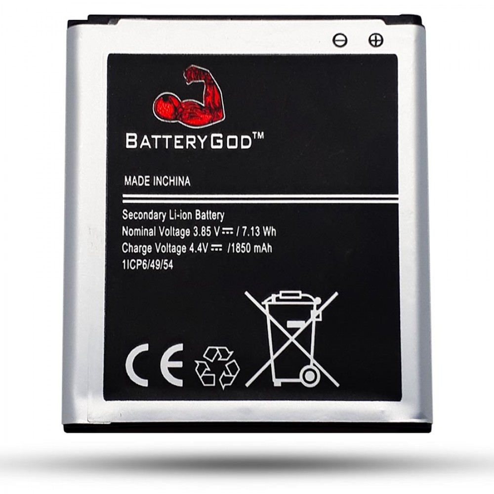 BATTERYGOD Full Capacity Proper 1850 mAh Battery for Samsung Galaxy J1 ...
